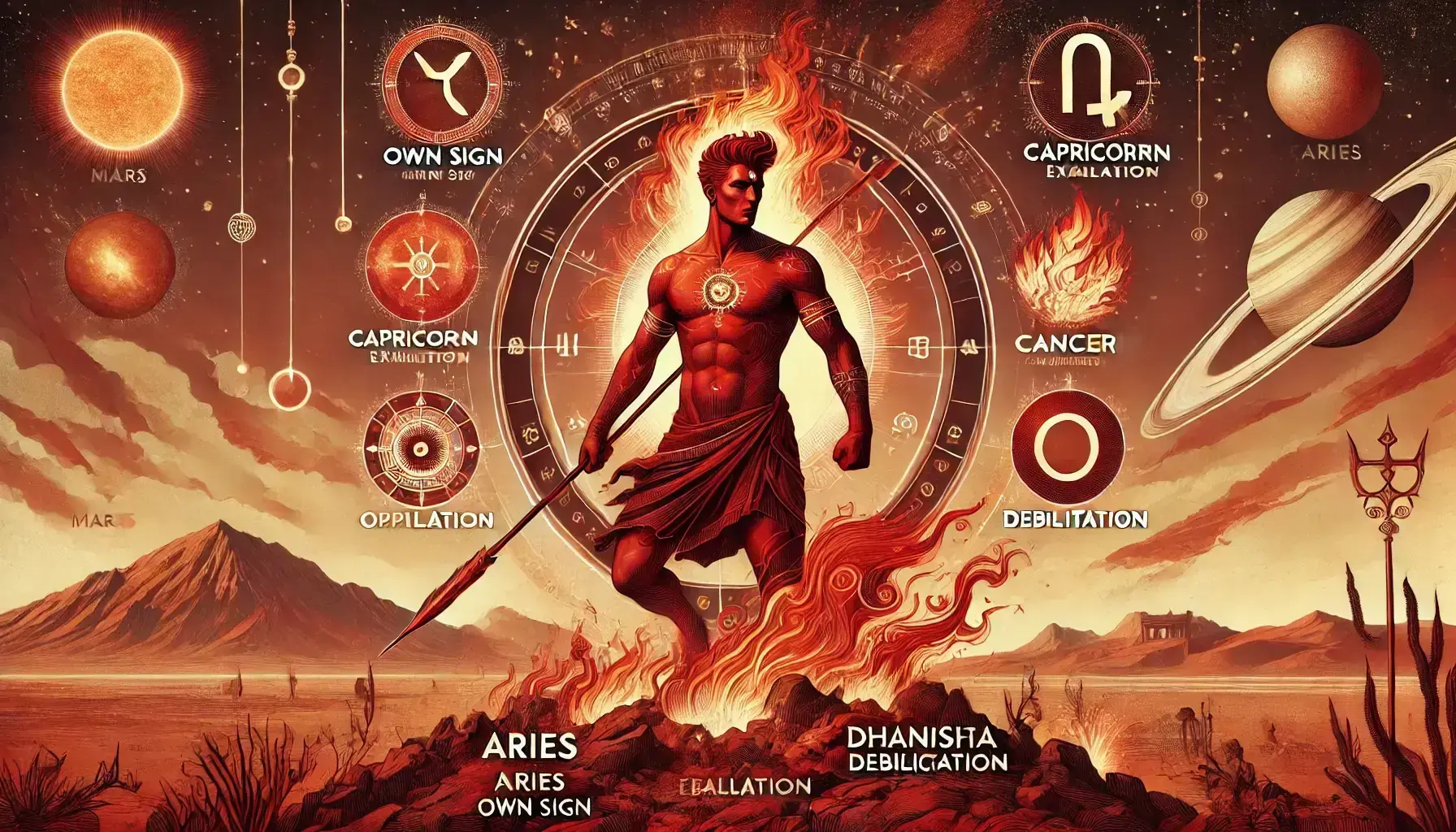 Mars (Mangal) in Vedic Astrology: Courage, Remedies, Exaltation, and ...